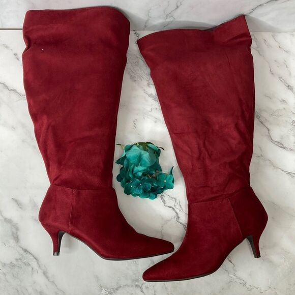 Journee Collection | Shoes | Journeecollectionvellia Wine Knee High ...
